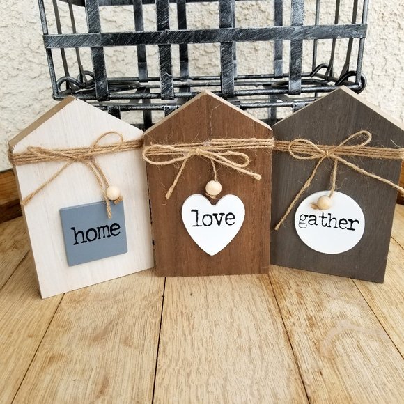 Accents | Nwt Home Love Gather Wood Farmhouse Decoration | Poshmark